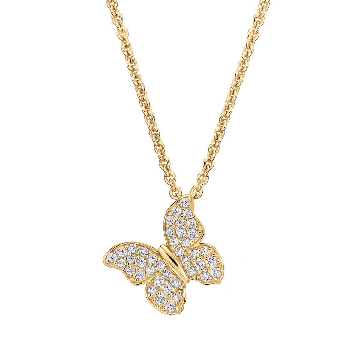 Forg. Sølv Vedh. m/Sommerfugl - Borup Design - Guldsmed Borup